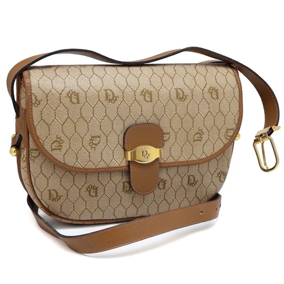 Dior | Bags | Dior Tan And Brown Crossbody Bag | Poshmark